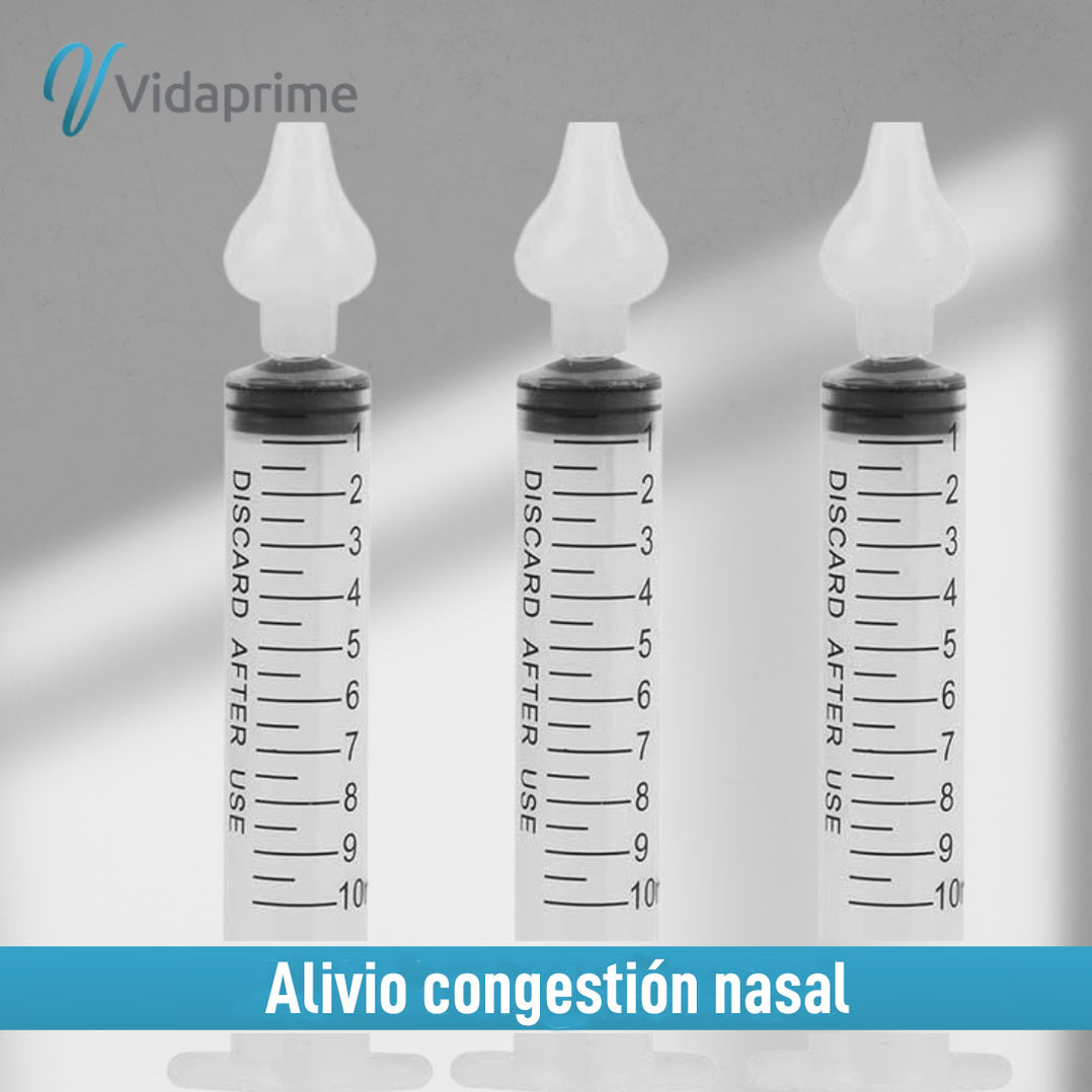 Jeringa Lavado Nasal para Bebés y Adultos | Pack 3 Unidades — OrtoPrime