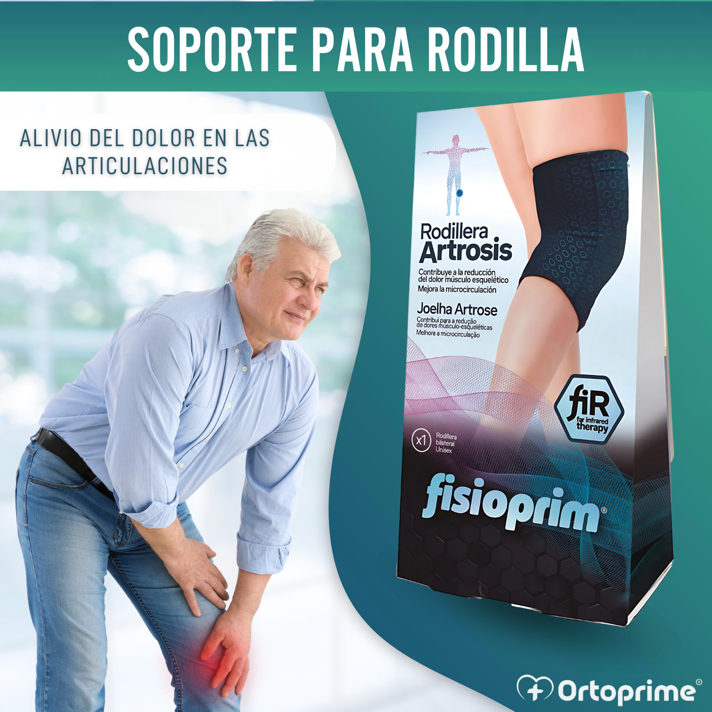 Rodillera para Artrosis | Protector de rodilla en 3 Tallas — OrtoPrime