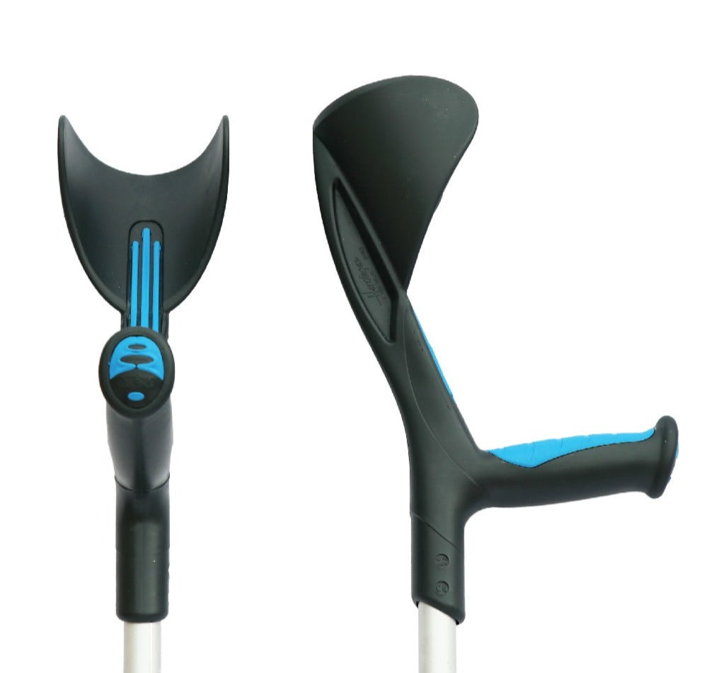 Muletas Regulables Anatómicas Azules | Pack 2 Unidades — OrtoPrime